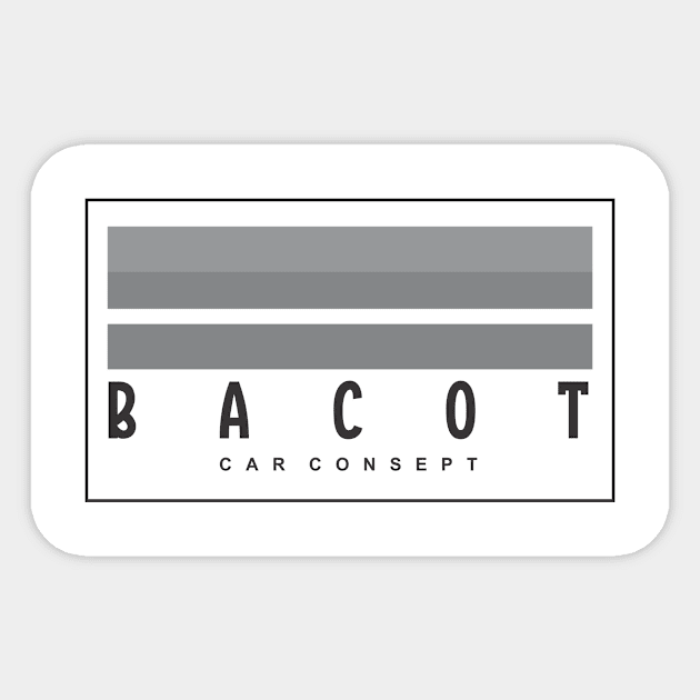 BACOT CAR CONSEPT LOGO - Cars - Sticker | TeePublic