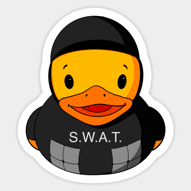 Swat Police Rubber Duck - Rubber Duckie - Sticker | TeePublic