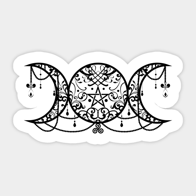 Triple Moon - Triple Goddess Ornament - Triple Moon - Sticker | TeePublic