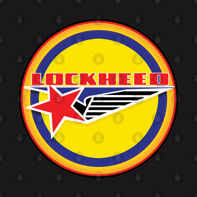 Lockheed vintage aircraft - Lockheed - T-Shirt | TeePublic