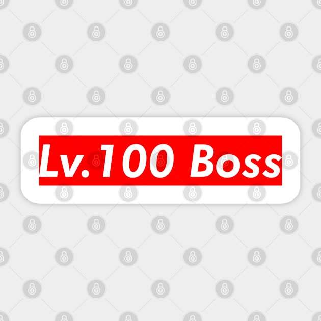 Level 100 Boss - Thats How Mafia Works - Sticker | TeePublic