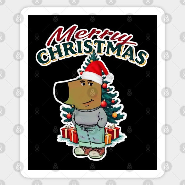 chill guy merry christmas - Chill Guy - Sticker | TeePublic