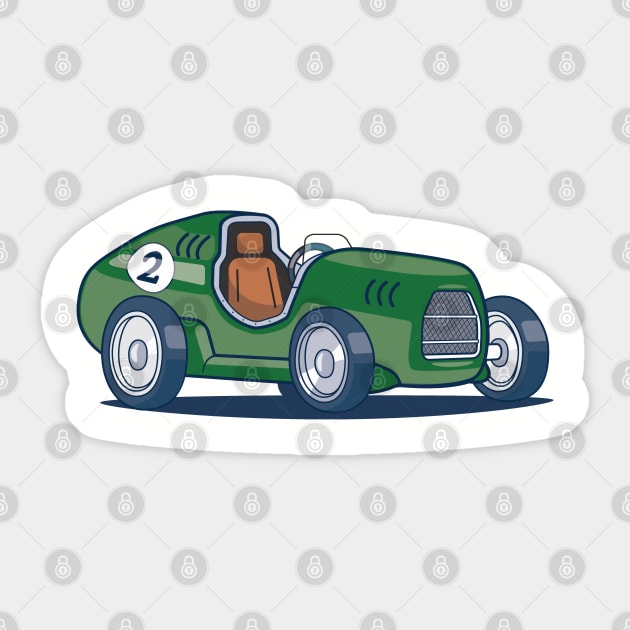 Vintage race car - Roadster - Sticker | TeePublic