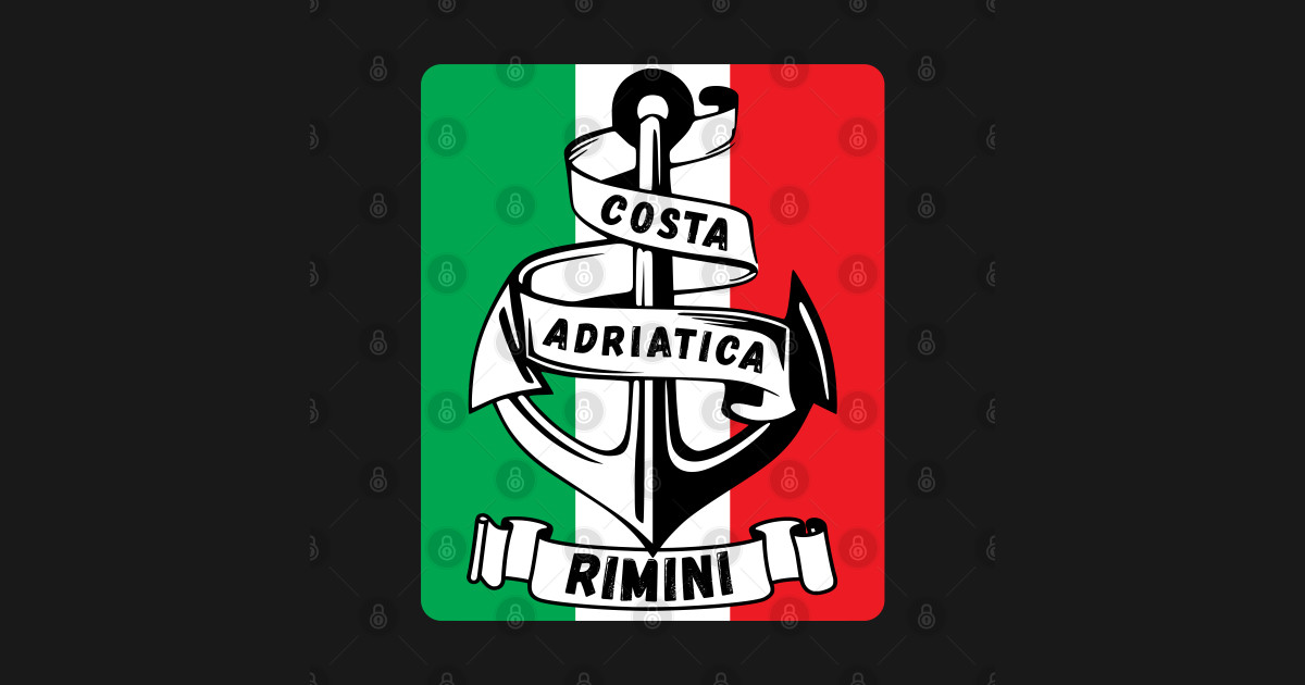 Costa Adriatica Rimini Italy Flag - Italy - T-Shirt | TeePublic