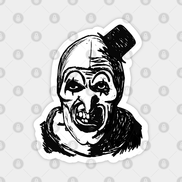 Art the Clown Terrifier Black and White sketch - Slasher Movies ...