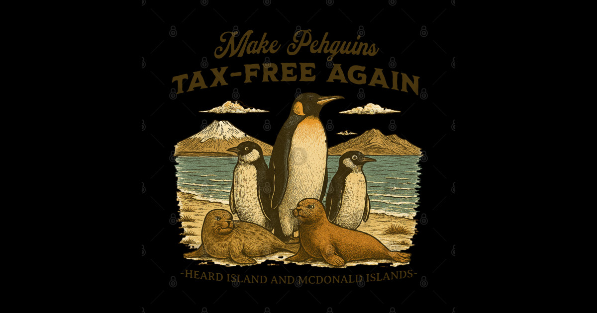 Make Penguins Tax-Free-Funny Trump Tariffs - Anti Trump - Sticker ...