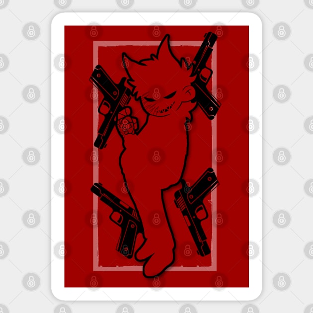 Tord Black guns - Eddsworld - Sticker | TeePublic