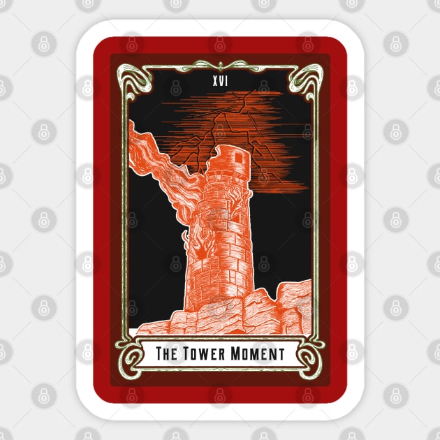 The Tower Moment Tarot Cards Reader Pun Major Arcana - Tarot Card ...