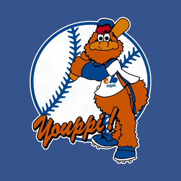 Defunct Youppi Montreal Baseball Mascot - Montreal Expos - T-Shirt ...