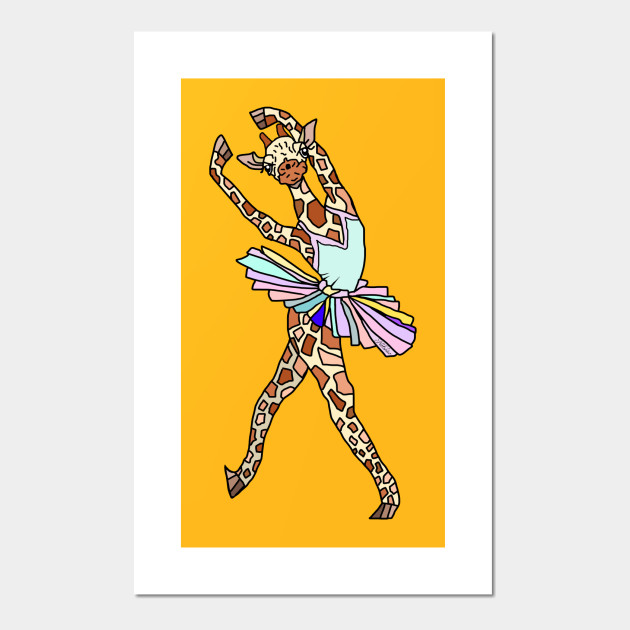 Giraffe Ballerina Tutu - Ballet Dancer - Posters and Art Prints | TeePublic