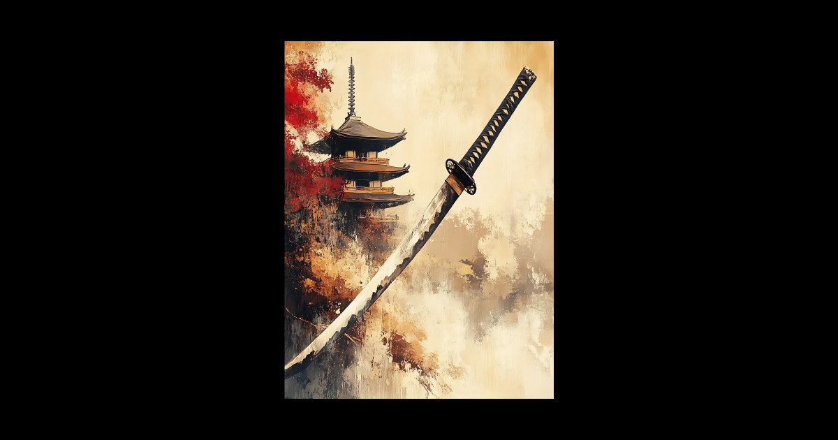 Japanese Katana 04 - Japanese Katana - Sticker | TeePublic