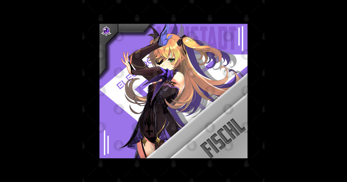 Fischl Design 2022 - Genshin Impact - Sticker | TeePublic