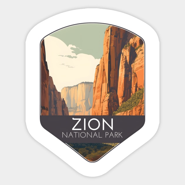 Zion Utah National Park - Zion - Sticker | TeePublic