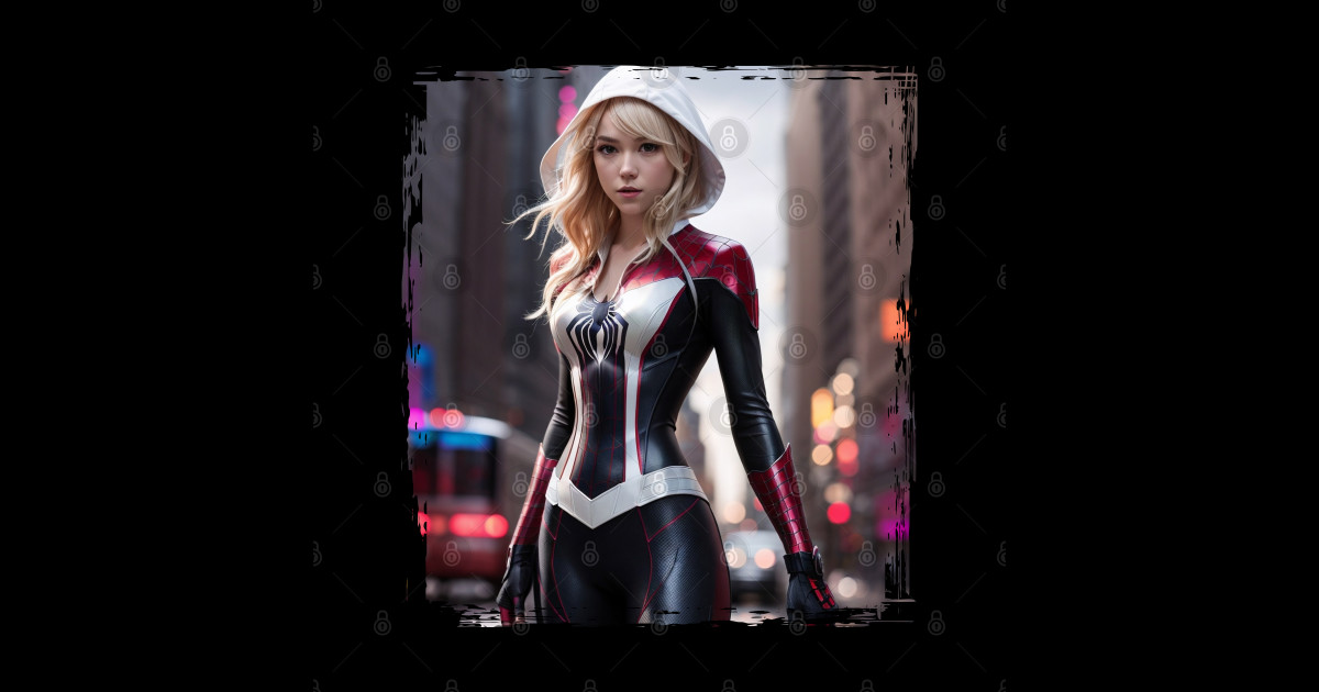 Gwen Stacy spider man - Spider Man Into The Spider Verse - Sticker ...