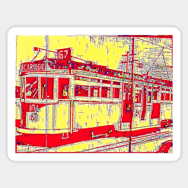 Summer Tram - Tram - Sticker | TeePublic