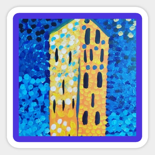 THE TOWER - Tower Painting - Sticker | TeePublic