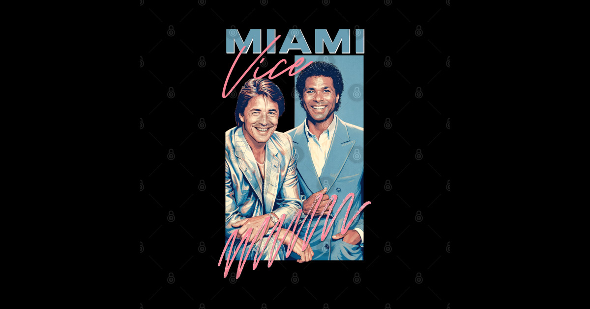 Miami Vice - 80s Tribute Design - Miami Vice - Sticker | TeePublic