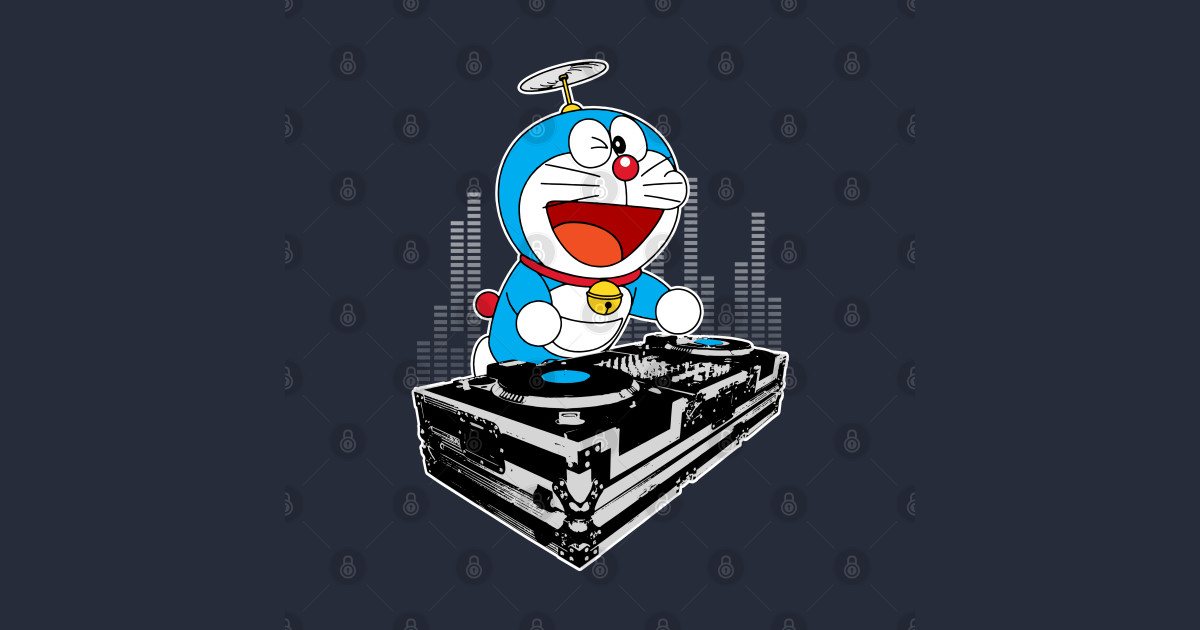 DORAEMON - Dj Turntables hip-hop - Hip Hop Cartoons Anime Manga Cat ...