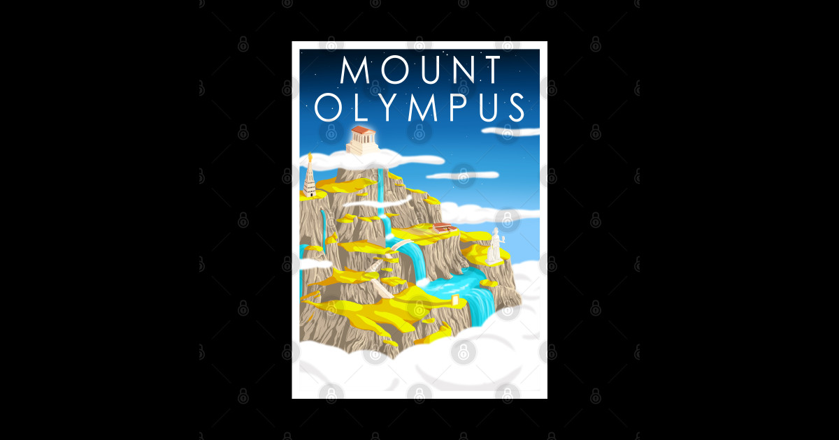 Mount Olympus - Olympus - Sticker | TeePublic
