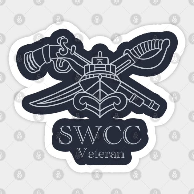 Navy SWCC Special Boat Teams Veteran Design - Navy Veteran - Sticker ...