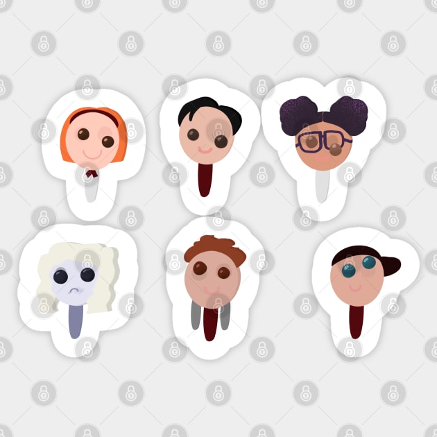 RTC CHARACTERS - Ride The Cyclone - Sticker | TeePublic