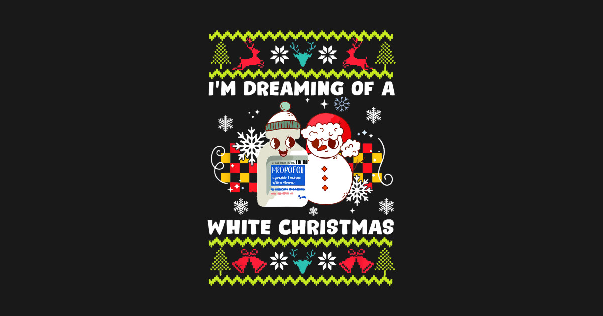 Peppermint Mocha Propofol Nurse Humor Cute Holiday Medical Design ...