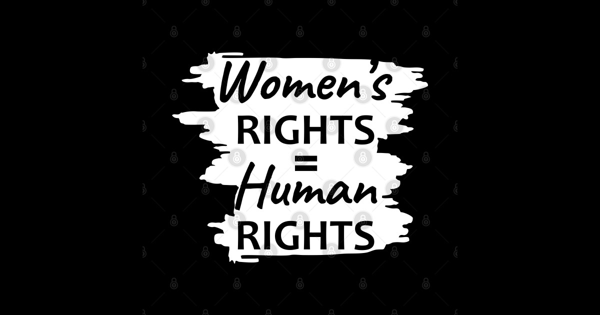 Women's Rights Equal Human Rights - Womens Rights - Sticker | TeePublic