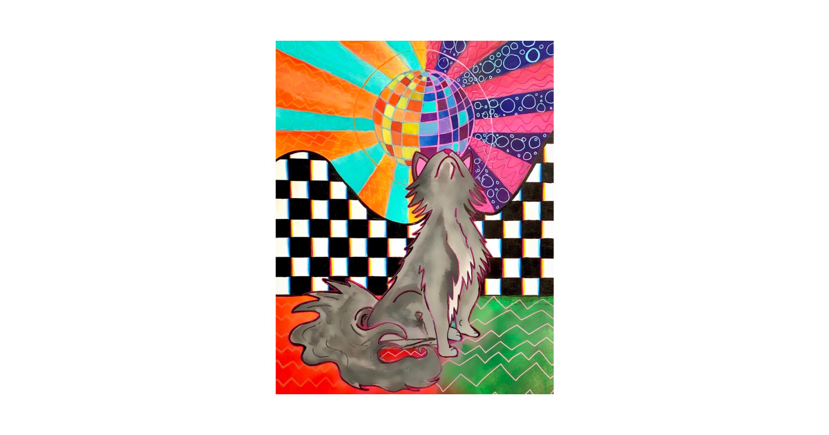 Disco Cat - Cat - T-Shirt | TeePublic