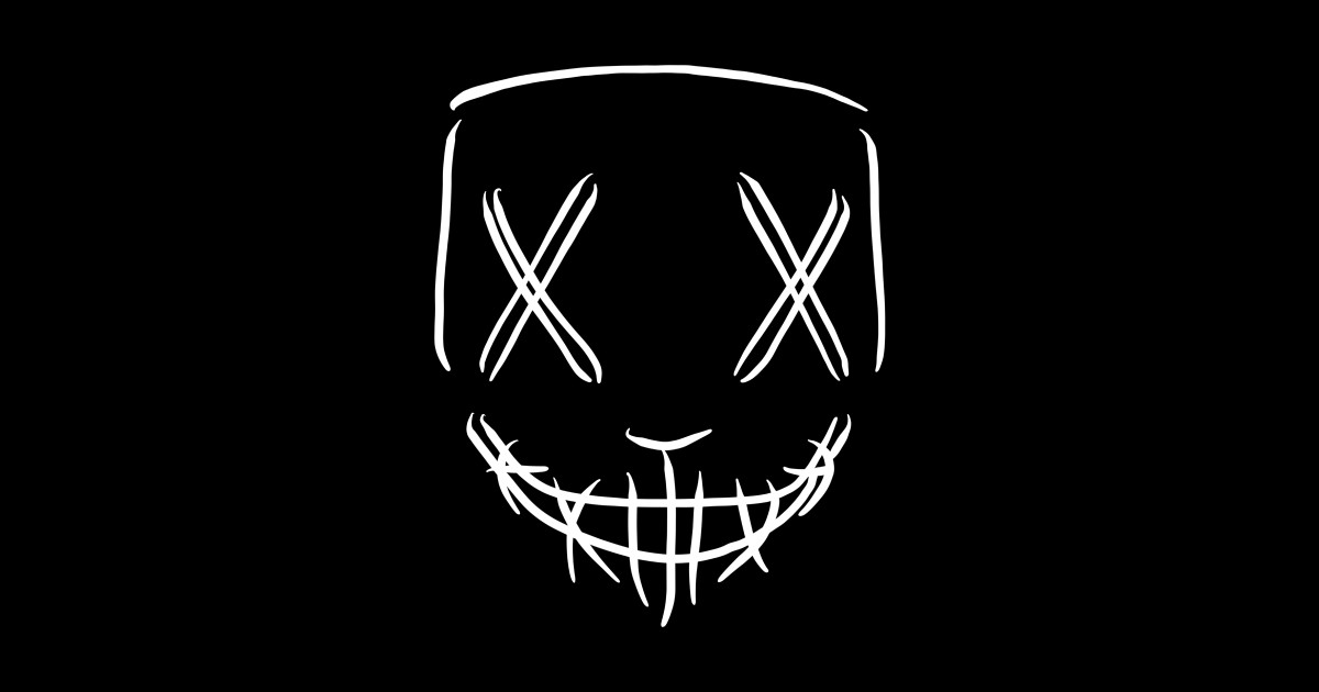 Halloween Purge Mask - Scary - Sticker | TeePublic