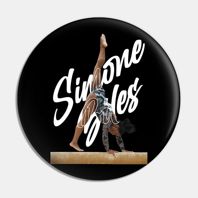 SIMONE BILES GYMNASTICS USA TEAM - Simone Biles - Pin | TeePublic