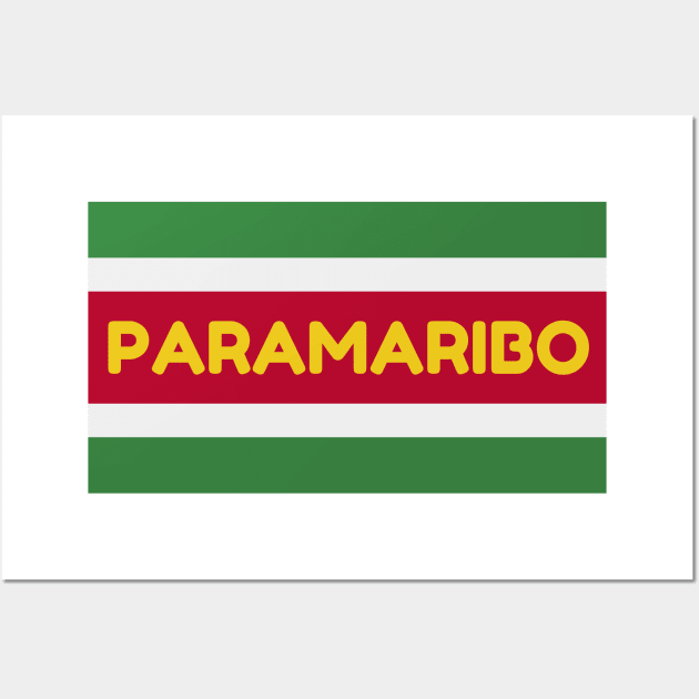 Paramaribo City in Suriname Flag Colors - South America - Posters and ...