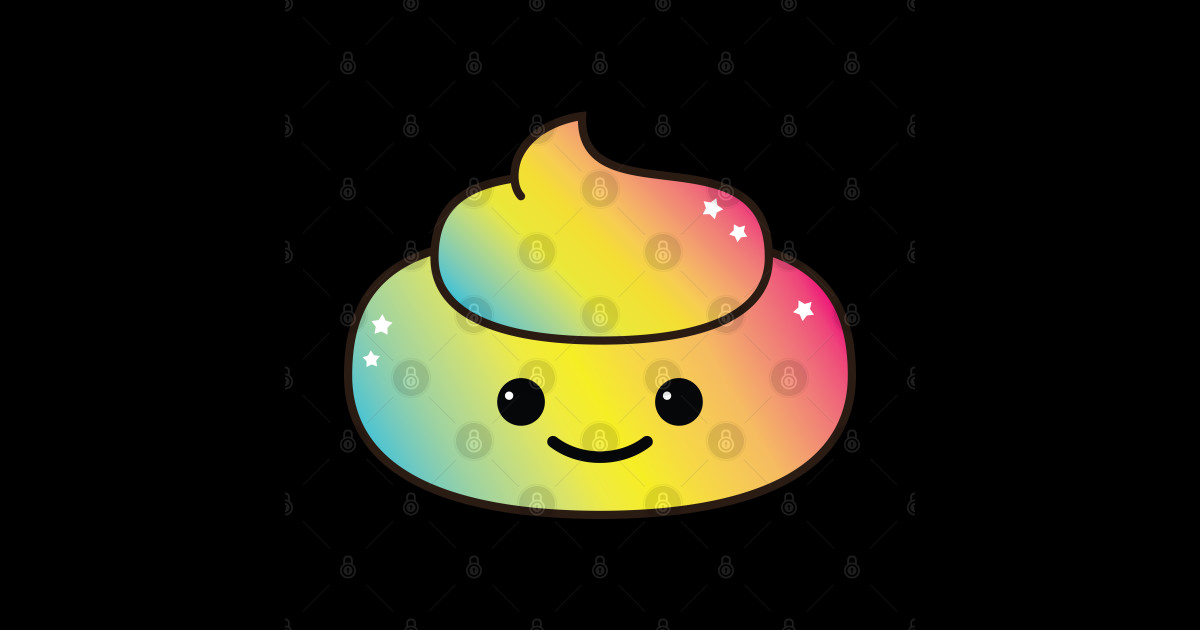 Cute Poop Smiley - Cute Poop Smiley - Sticker | TeePublic