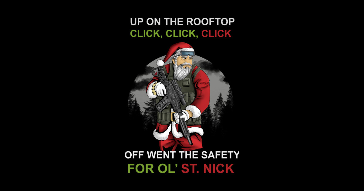 Tactical Santa - Tactical Santa - Sticker | TeePublic