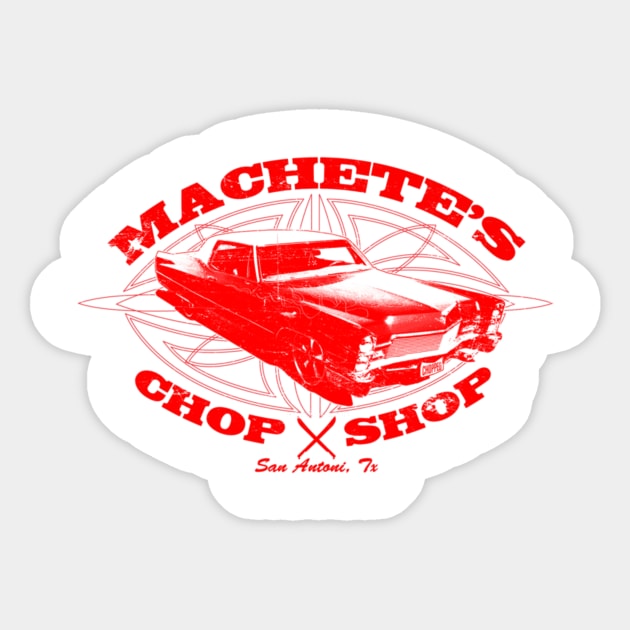 Machete Chop Shop - Machete Chop Shop - Sticker | TeePublic