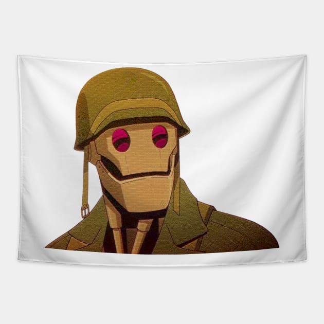 G.I. Robot black letter, gi robot dc comics - Gi Robot - Tapestry ...