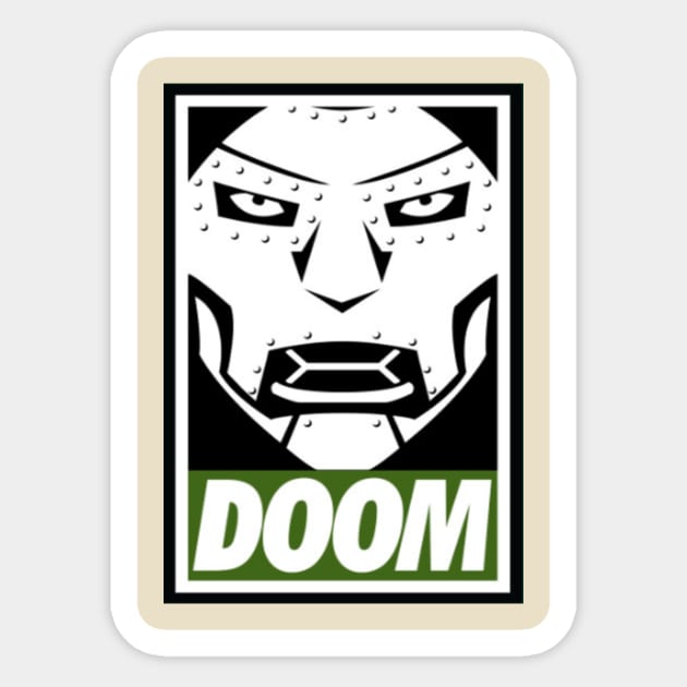 Doctor Doom - Obey Style - Doctor Doom - Sticker | TeePublic