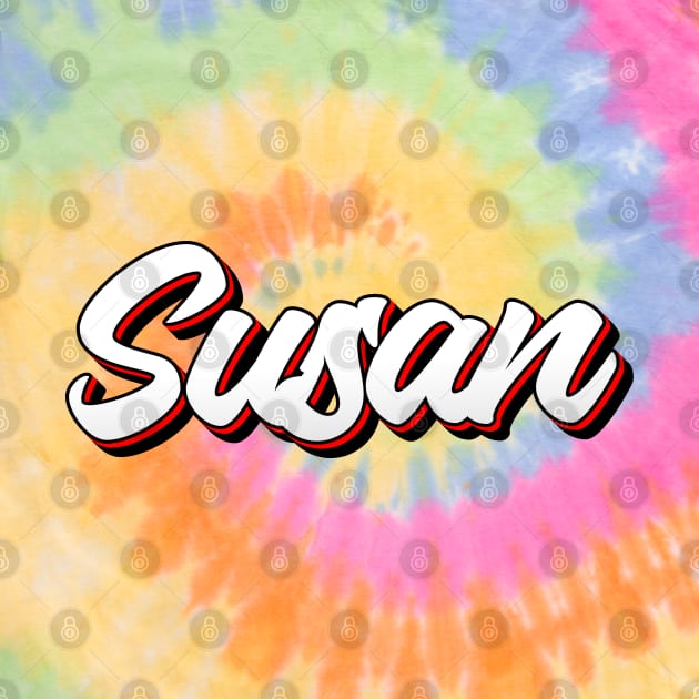 Susan name - cool 70s retro font - Susan Name Cool 70s Retro Font - T ...
