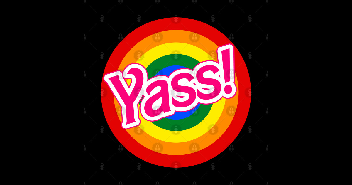 Yass - Rainbow Pride Flag - Target Bullseye - Gay Pride - Sticker ...