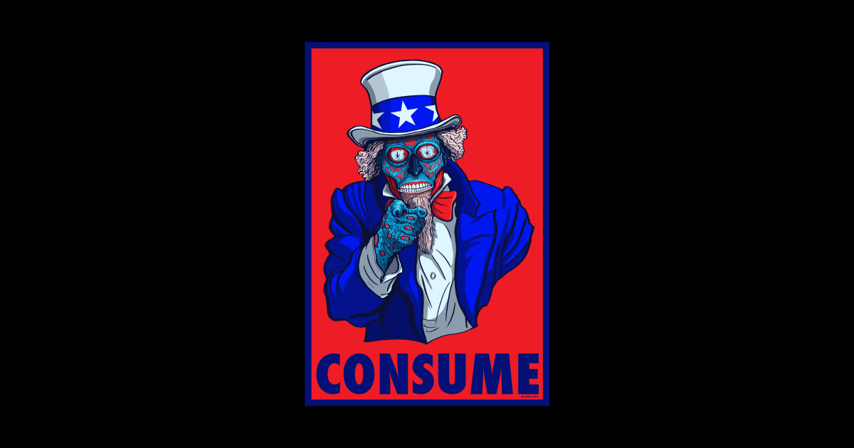 THEY LIVE for Uncle Sam - They Live - Sticker | TeePublic