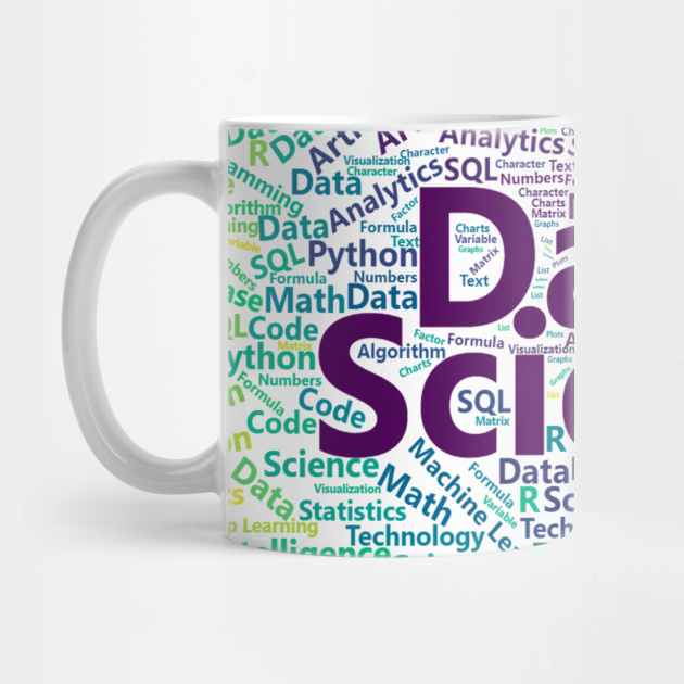 Data Science Word Cloud | Viridis Palette - Data Science - Mug | TeePublic