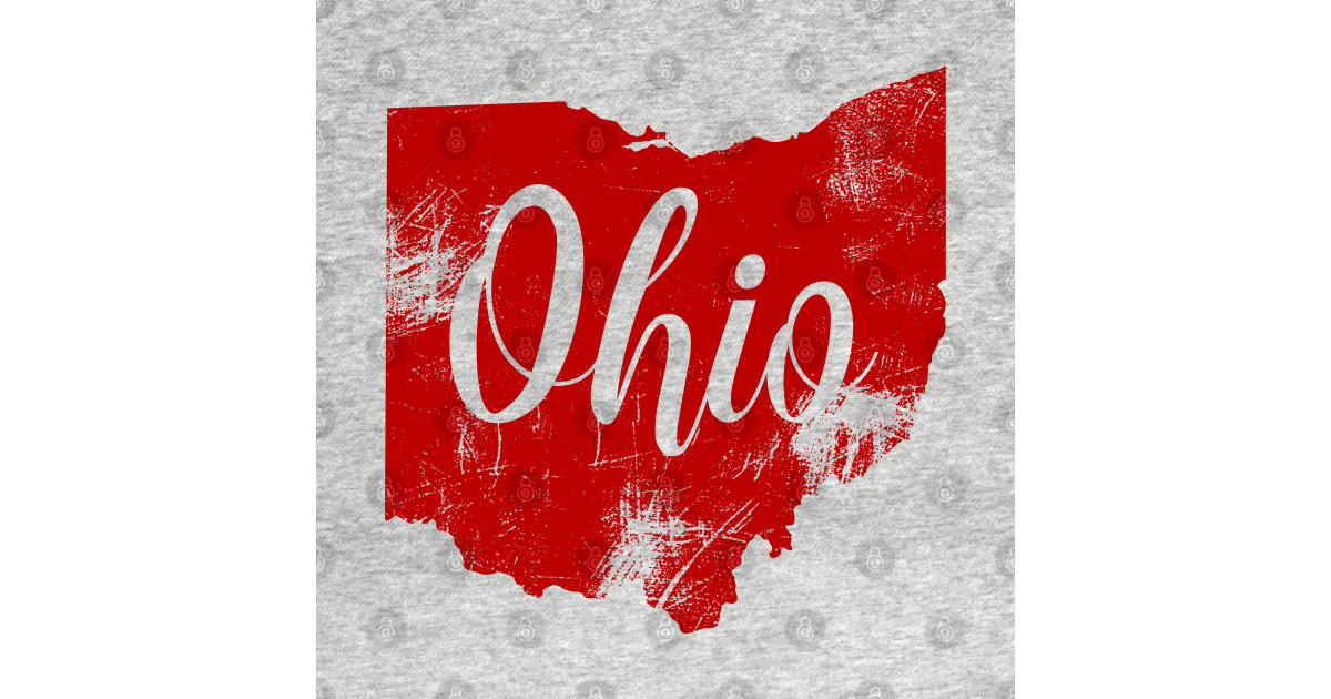 State of Ohio Distressed Vintage - Ohio Pride - T-Shirt | TeePublic