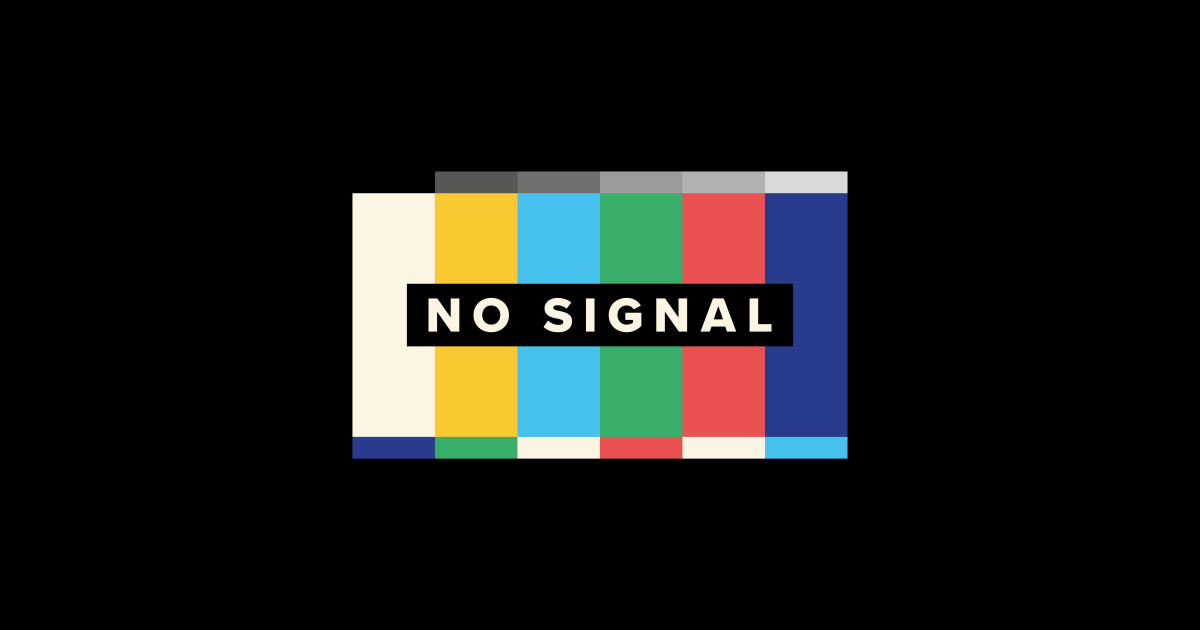 No signal test signal pattern - Television - Sticker | TeePublic