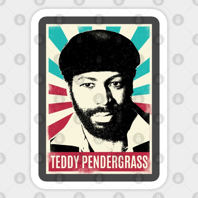 Vintage Retro Teddy Pendergrass - Teddy Pendergrass - Sticker | TeePublic
