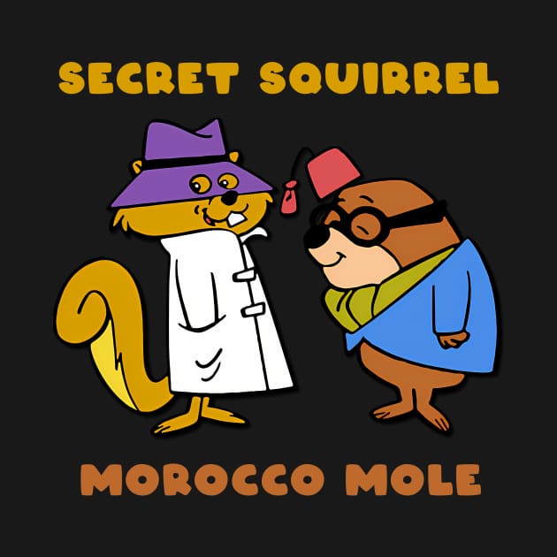 Secret Squirrel and Morocco Mole - Secret Squirrel - T-Shirt | TeePublic