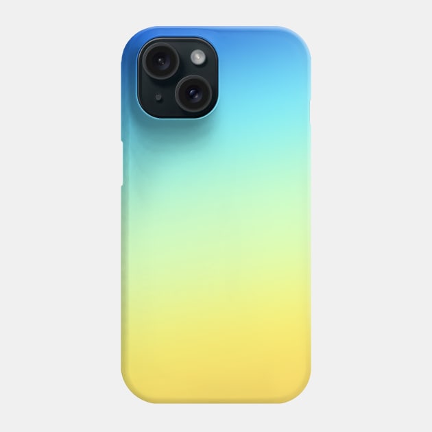 Gorgeous Blue to Yellow Gradient - Blue And Yellow - Phone Case | TeePublic