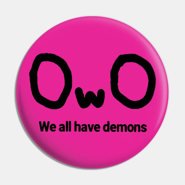 OWO - Fur Ouo Ovo Uvu Furry Meme Uwu Win Owo - Pin | TeePublic