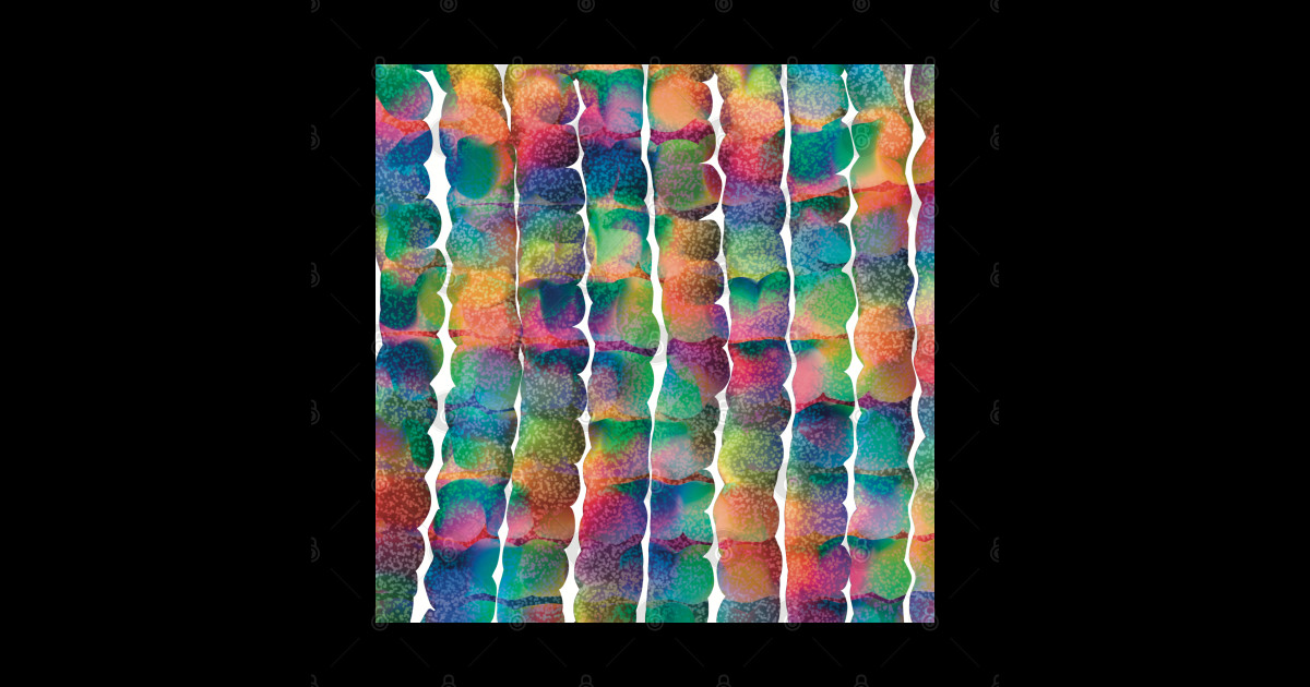 Rainbow Splatter Wiggle Ropes - Rainbow Patterns - Sticker | TeePublic