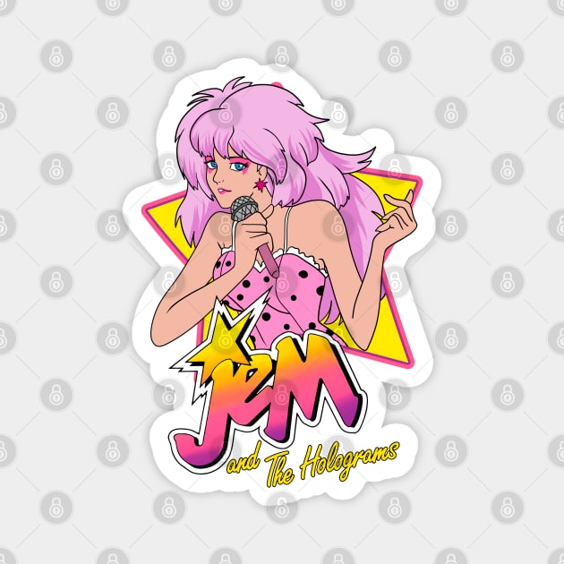 Jem and the holograms Rockstar - Jem And The Holograms - Magnet | TeePublic
