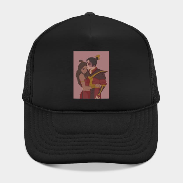 Zuko and Katara Forehead Kiss poster - Avatar - Hat | TeePublic
