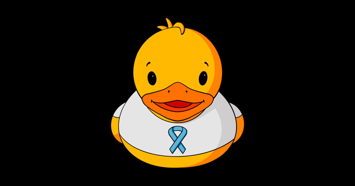 Prostate Cancer Awareness Rubber Duck - Ducky - Sticker | TeePublic